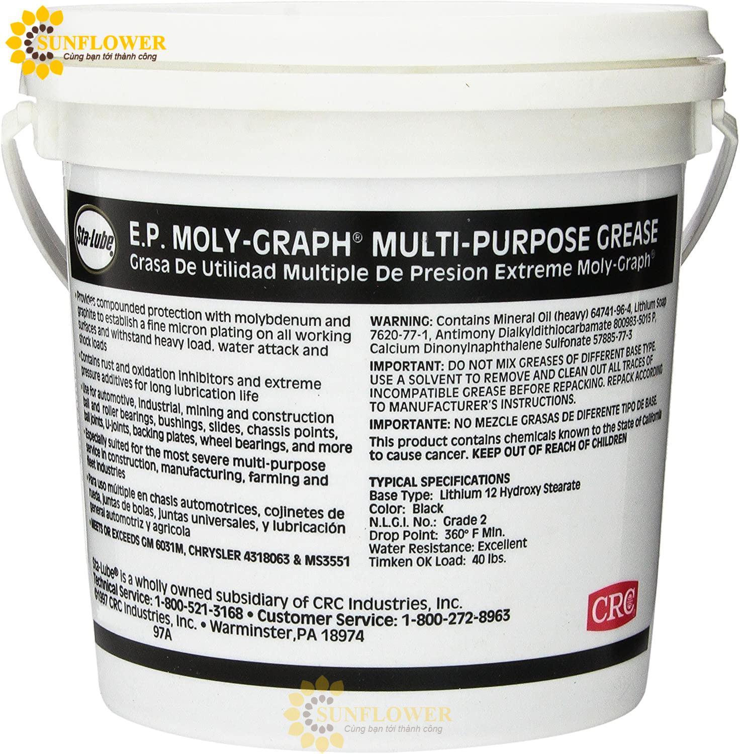 MOLY-GRAPH EXTREME PRESSURE MULTI-PURPOSE GREASE, 35 LBS (SL3145) – MỠ ...